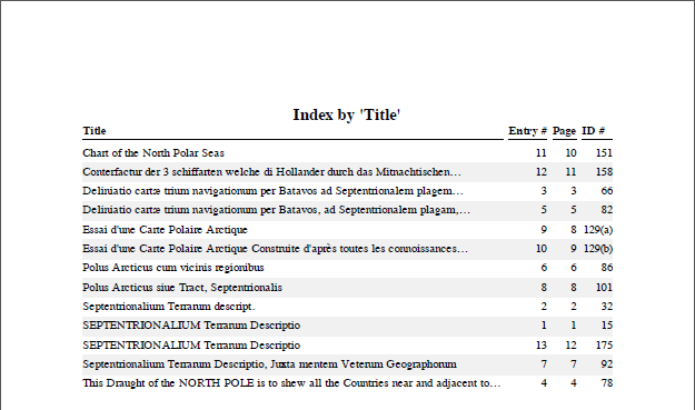 Generating Printed Reports