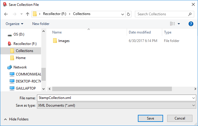 Recollector on a Thumb Drive